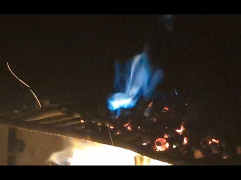 Acorns Burning on a Campfire - YouTube