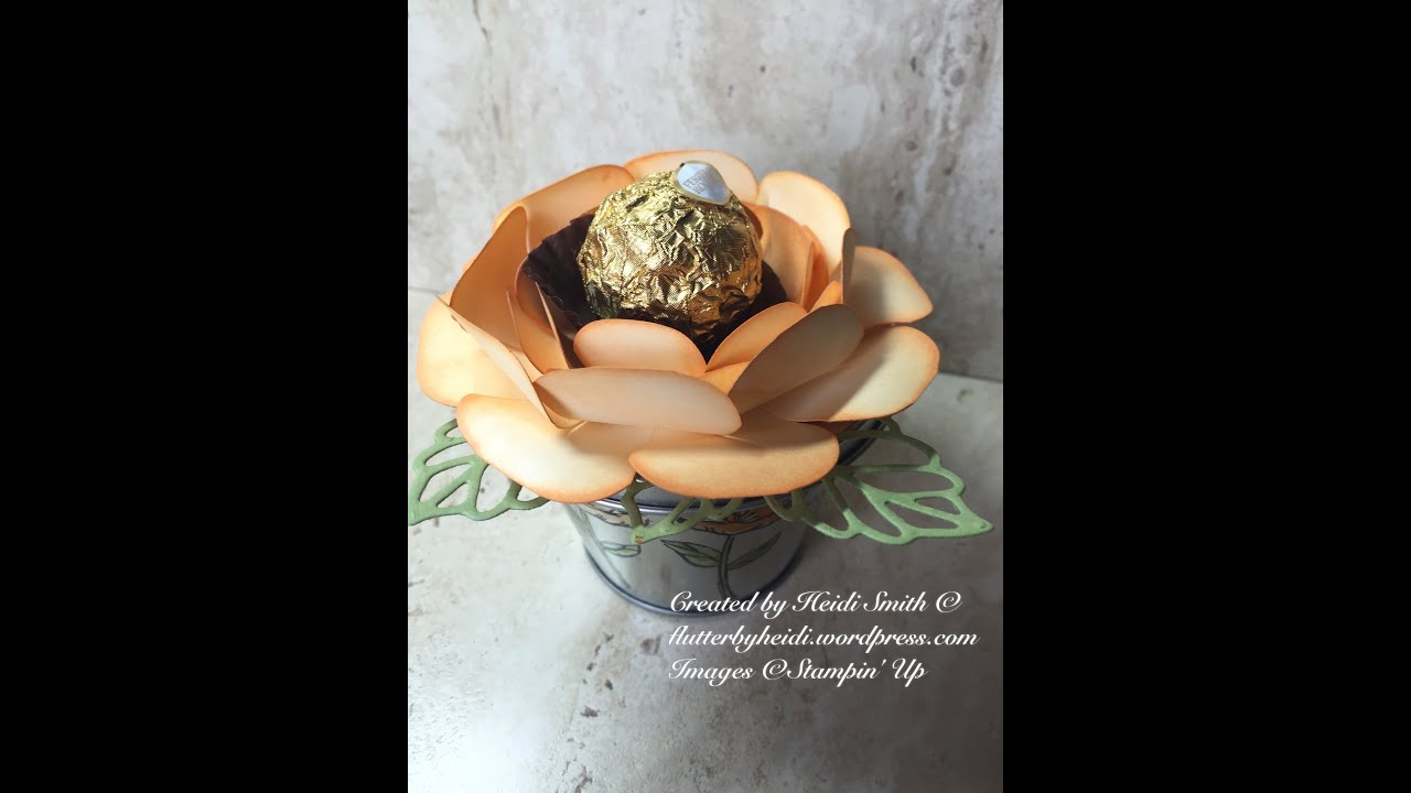 How to make a pretty Floral Flower Ferrero Friday #11 with Stampin Up ...