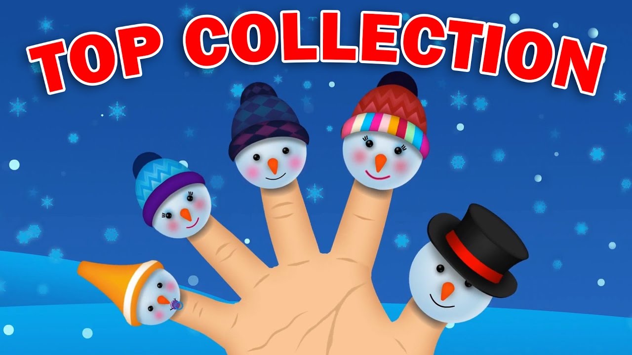 Christmas Snowman Finger Family Songs for kids | Christmas Finger ...
