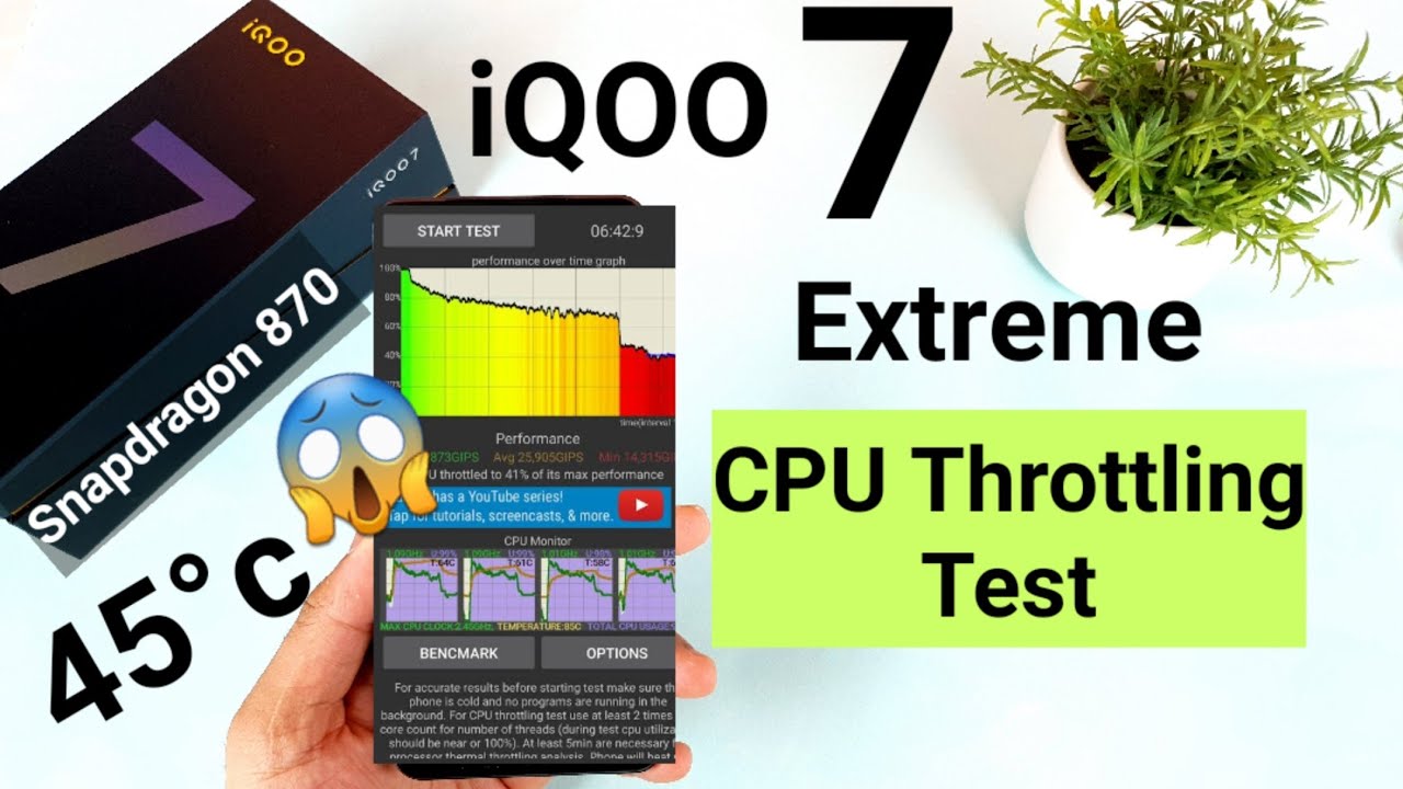 Iqoo 7 CPU throttling test extreme conditions shocking results - YouTube