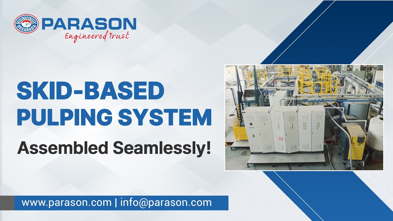 Assembly of Parason Skid Based Pulping System | Molded Fiber - YouTube