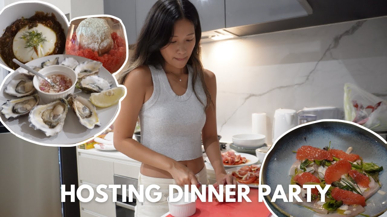 cooking 7 course fusion dinner for friends | dinner party recipes ...