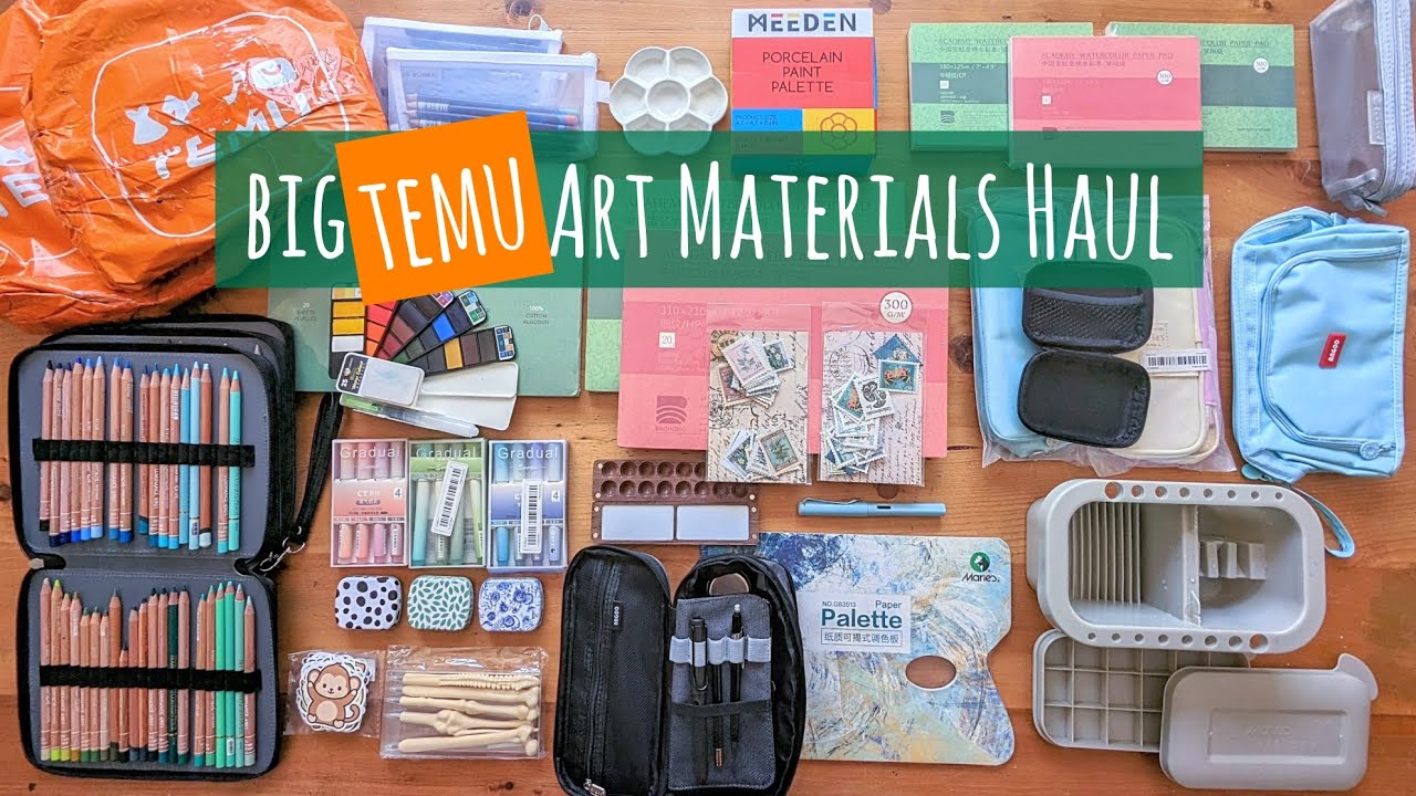 TEMU Art Materials Haul - Are They Any Good? (Including Baohong 100% ...