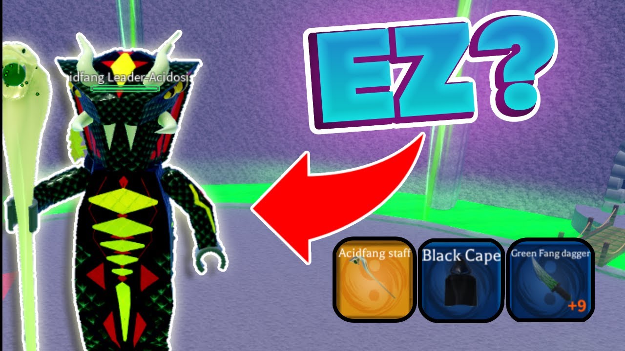*FULL GUIDE* How to farm Green Snake FAST [ Acidfang Leader ] | Roblox ...