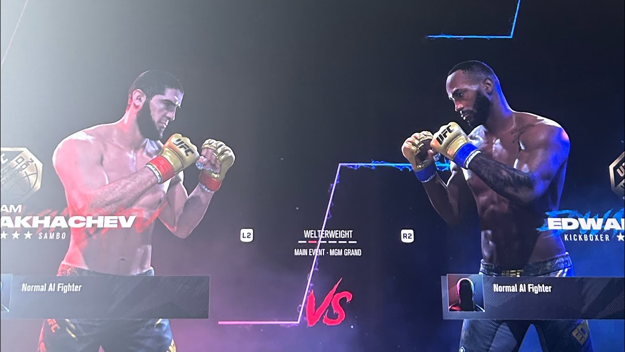 UFC 5, ISLAM MAKHACHEV vs LEON EDWARDS, CPU - YouTube