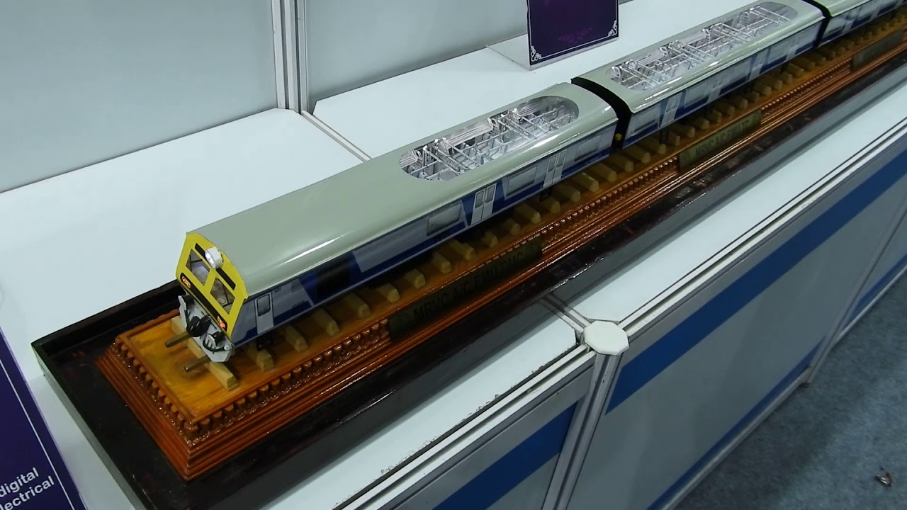 Models of Coaches manufactured by ICF Chennai displayed at IRCE 2018 ...