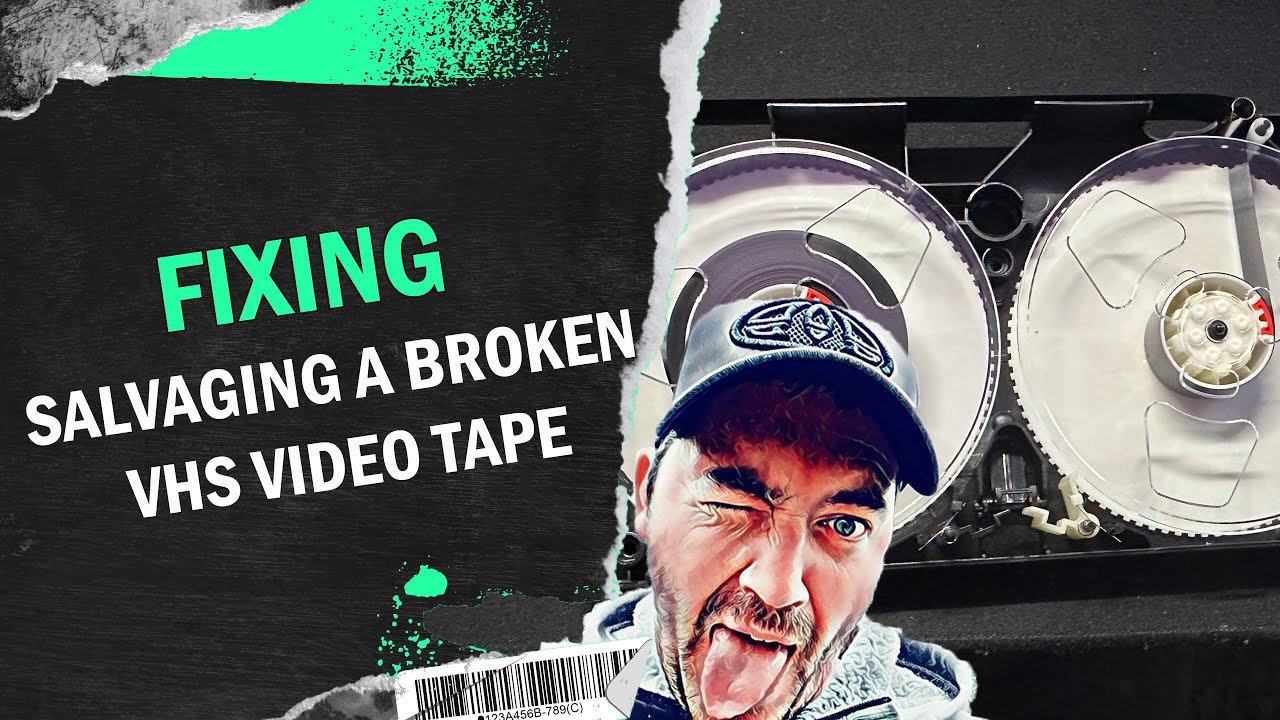 Fixing and Salvaging a Broken VHS Video Tape - YouTube