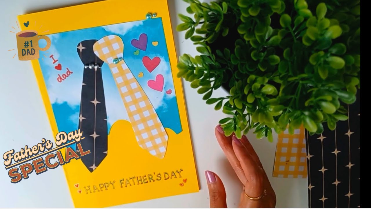 Easy Father's Day card tutorial || Last minute Father's Day card idea ...