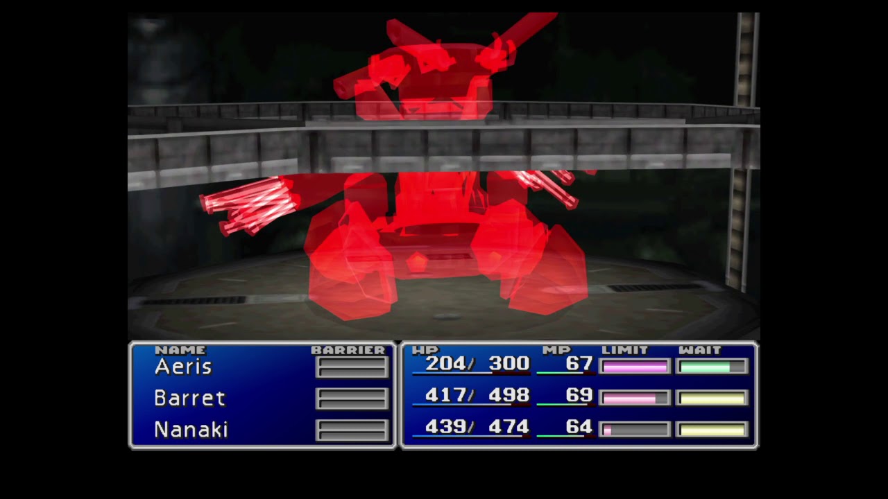 FINAL FANTASY VII Boss Fight Hundred Gunner and Heli Gunner. Speed ...