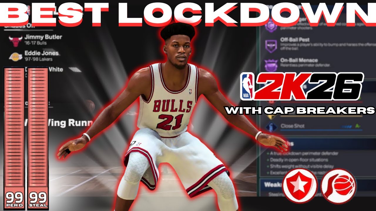 THE BEST LOCKDOWN BUILD IN NBA 2K26! +CAP BREAKER BUILD! 4+ DEFENSIVE ...