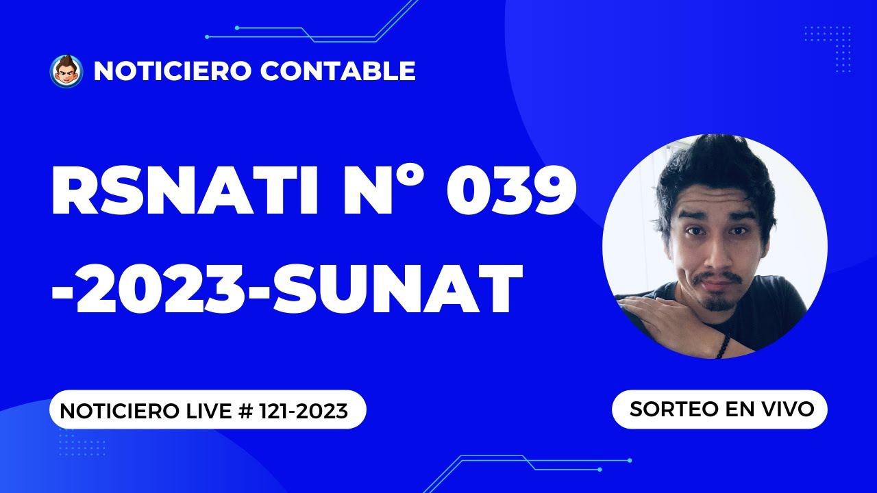 RSNATI Nº 039-2023-SUNAT - YouTube
