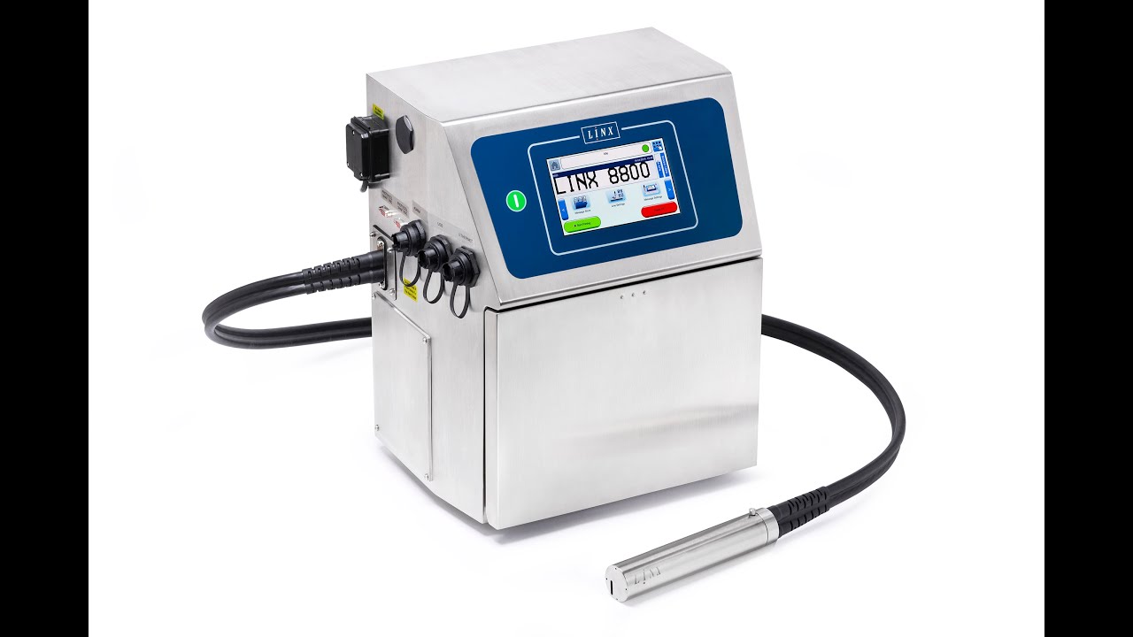 Linx 8800 Series CIJ Linx 8820 & 8840 – Date and Batch Printer - YouTube