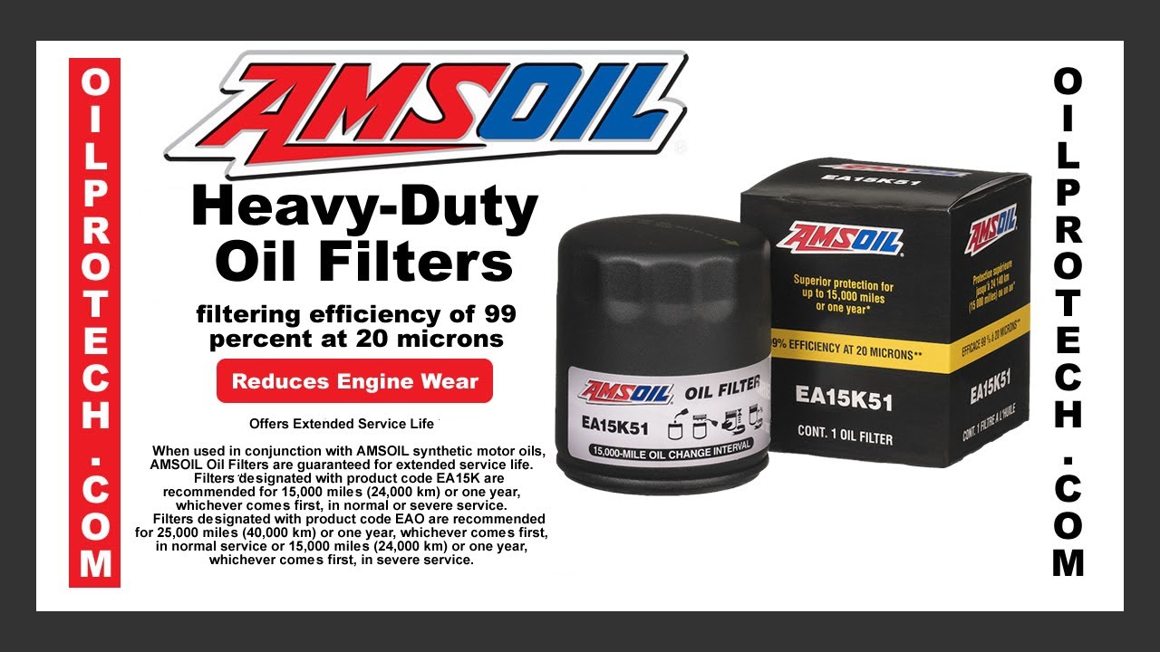 Amsoil Car & Truck Heavy-Duty Oil Filters Provide filtering efficiency ...