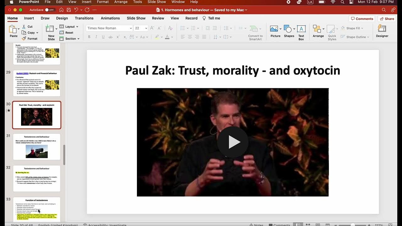 IB Psychology: Hormones and behaviour - YouTube