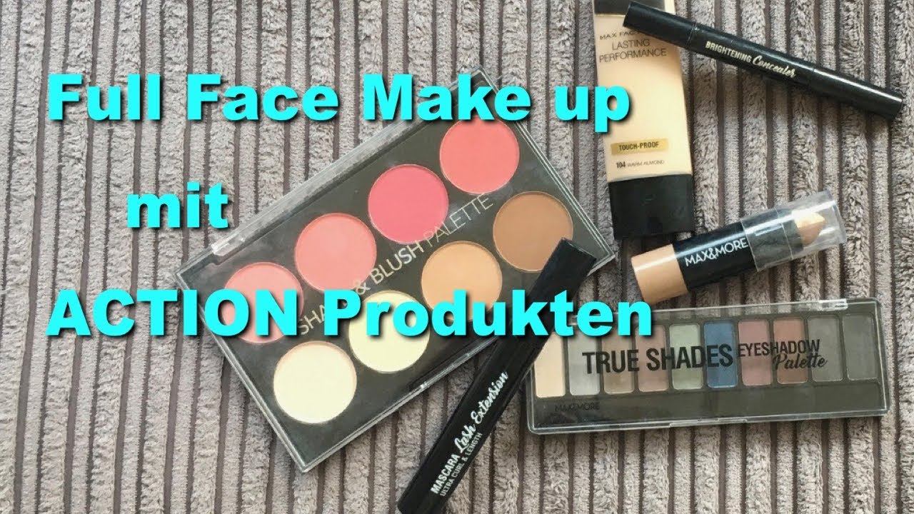 Full Face Make up | ACTION Produkte - YouTube
