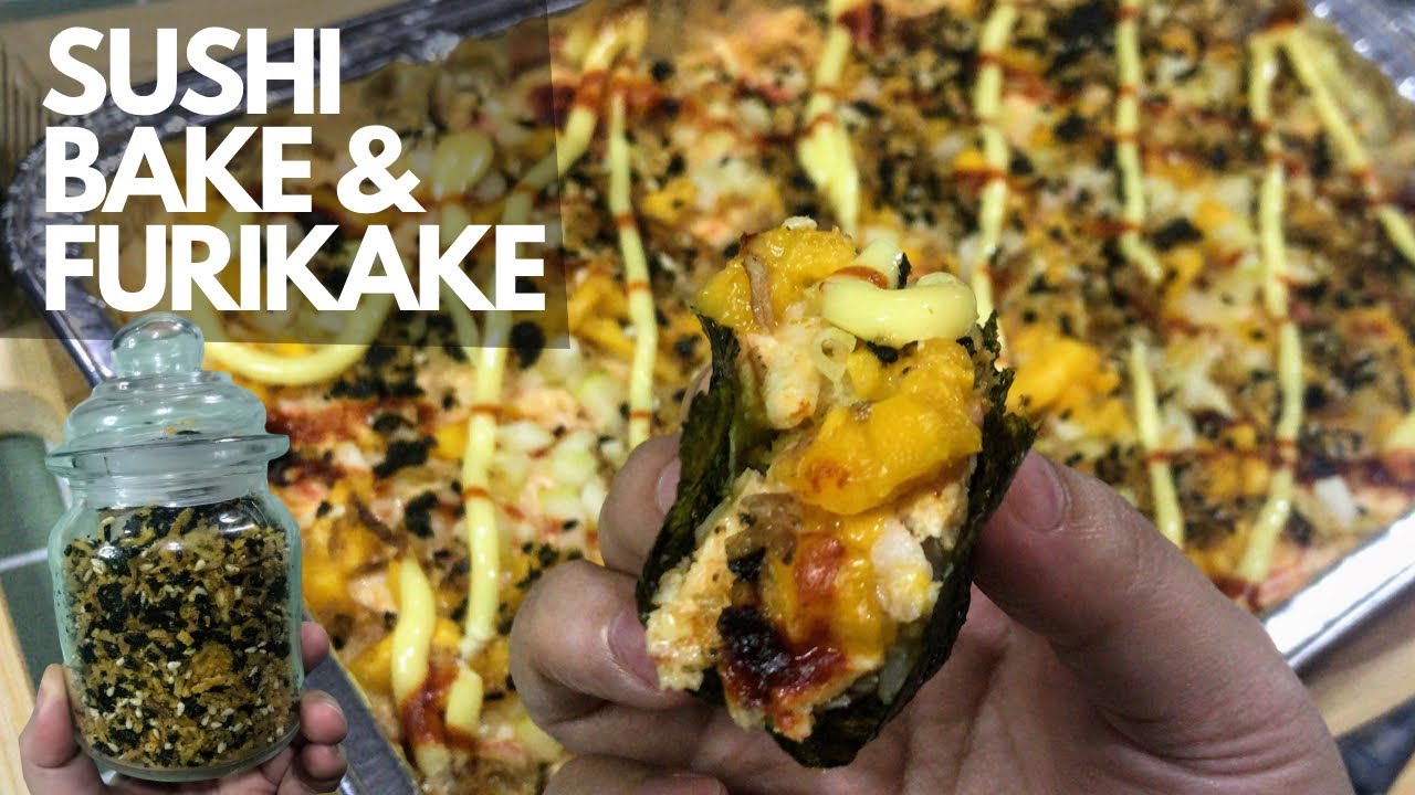 HOW TO MAKE HOMEMADE FURIKAKE & EASY SUSHI BAKE RECIPE | Kani Salmon ...