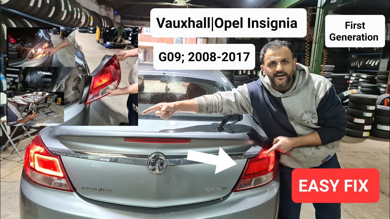 how to remove rear taillight on Vauxhall | Opel Insignia MK 1 # ...