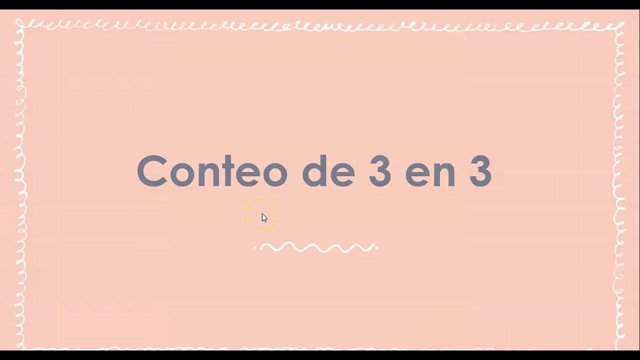 Conteo 3 en 3 - YouTube
