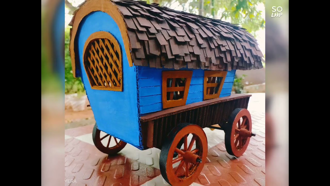 How to make Chariot from Cardboard |cardboard Craft| Beautiful show ...