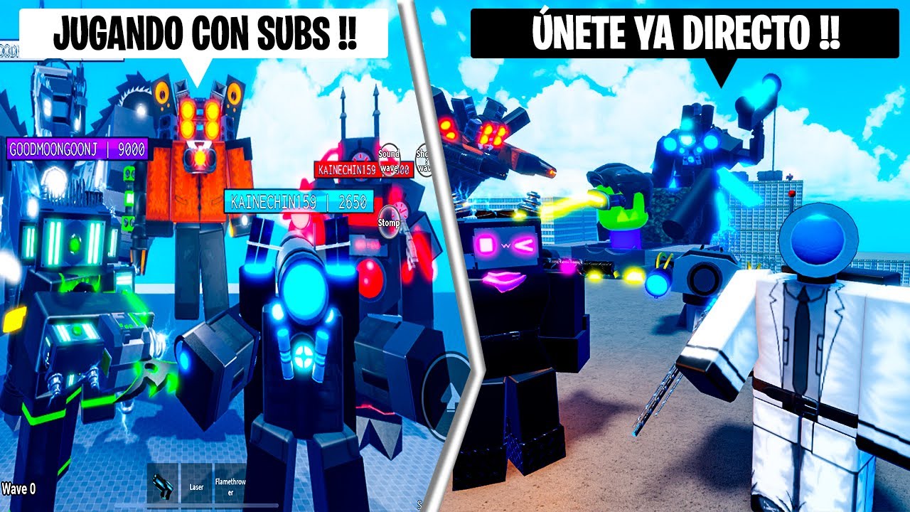 JUGANDO CON SUSCRIPTORES !! ADMIN COINS PERSONAJES Roblox Skibidi ...