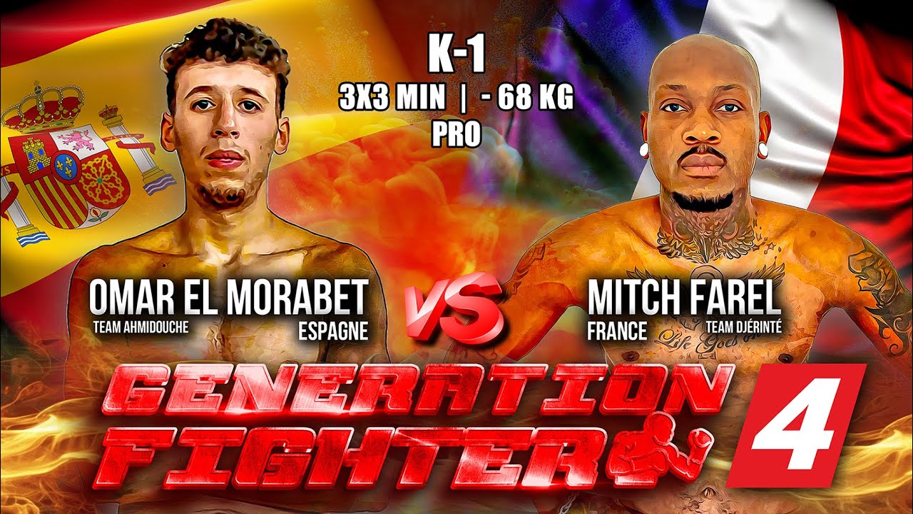 07 Omar El Morabet vs Mitch Farel K 1, 68 KG, Pro - YouTube