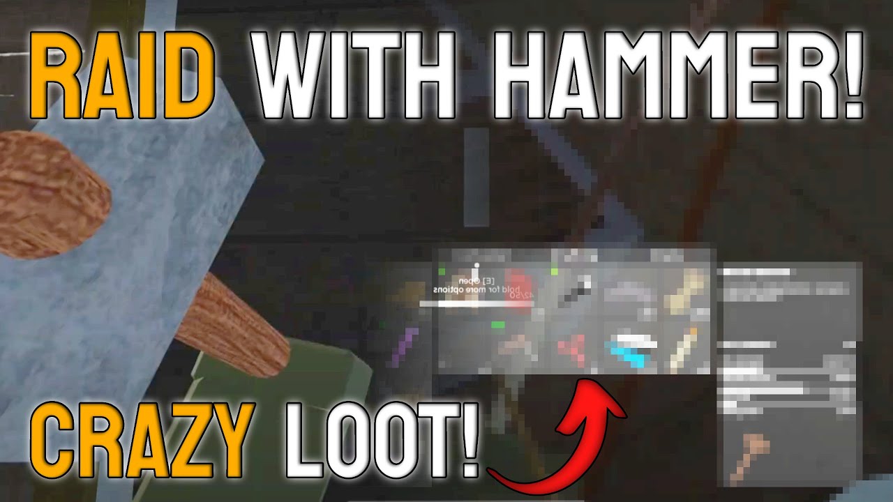 RAIDING BASE IN TRIDENT SURVIVAL V2 WITH ONLY USING HAMMERS | WAS IT ...