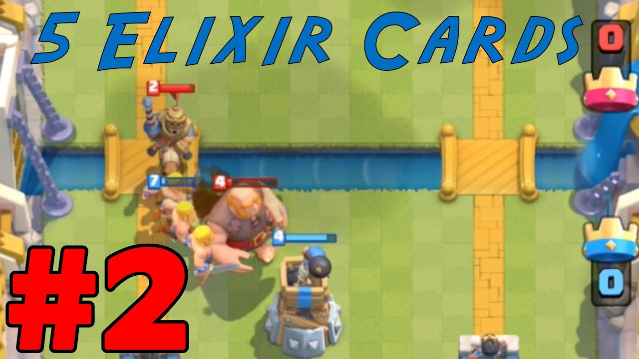 Clash Royale Challenge #2 | 5 Elixir Cards - YouTube