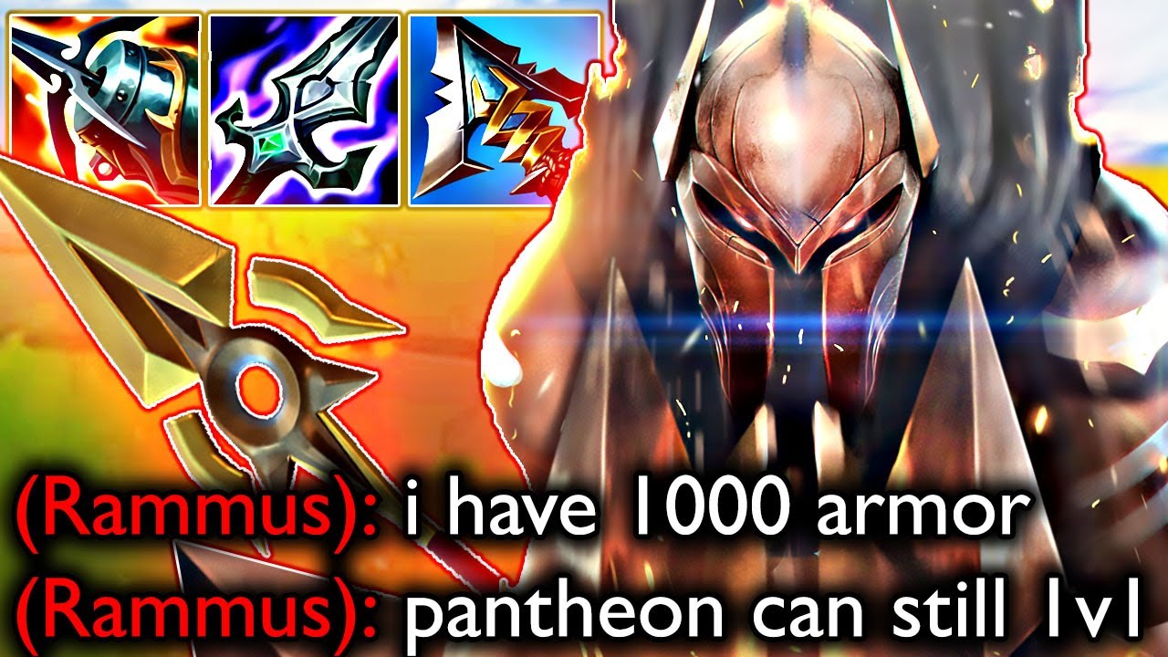 ANTI-TANK PANTHEON (ONESHOTTING 1000 ARMOR RAMMUS) - YouTube