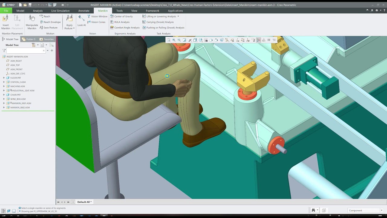Creo Human Factors Extension - YouTube