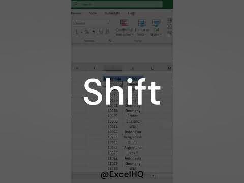 Excel Shortcuts! Ctrl+Shift+Arrow - YouTube