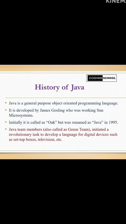 What is history and applications of java? | #1 Java tutorial for beginners - YouTube