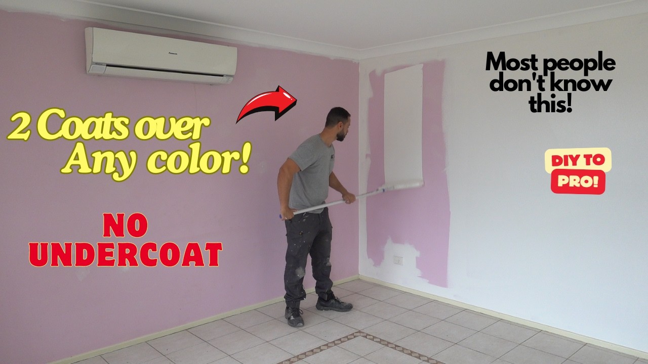 Painting Over DARK Colors Made Easy in 2 Coats No Undercoat Needed ...