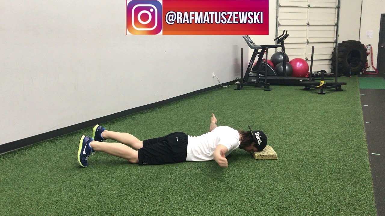 Prone Scapular T's - YouTube