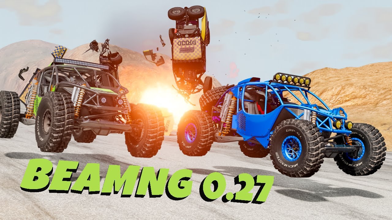Crashing The New Truck & Rock Crawlers in Beamng.Drive Game - BeamNG ...