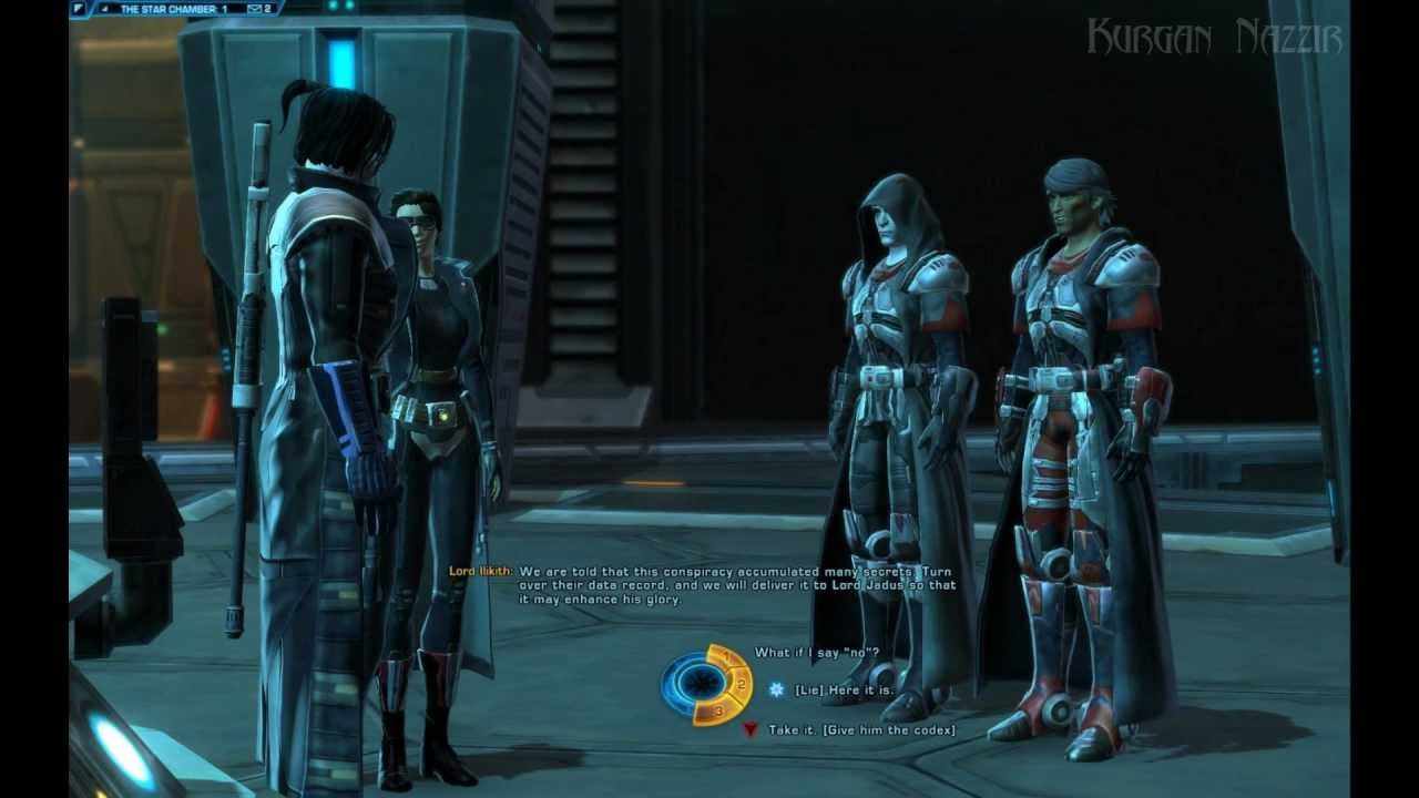 SWTOR - Imperial Agent Story on The Star Chamber - YouTube
