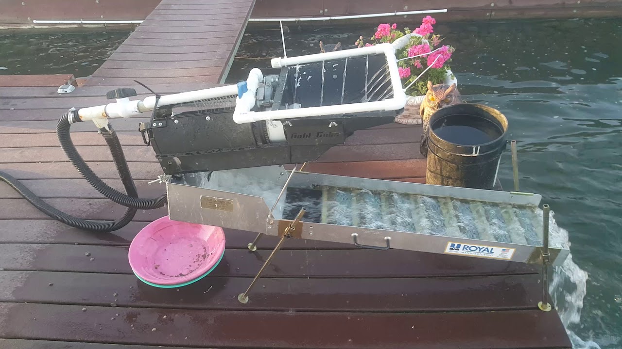 Gold Mining, Gold Cube Trommel on Sluice - YouTube