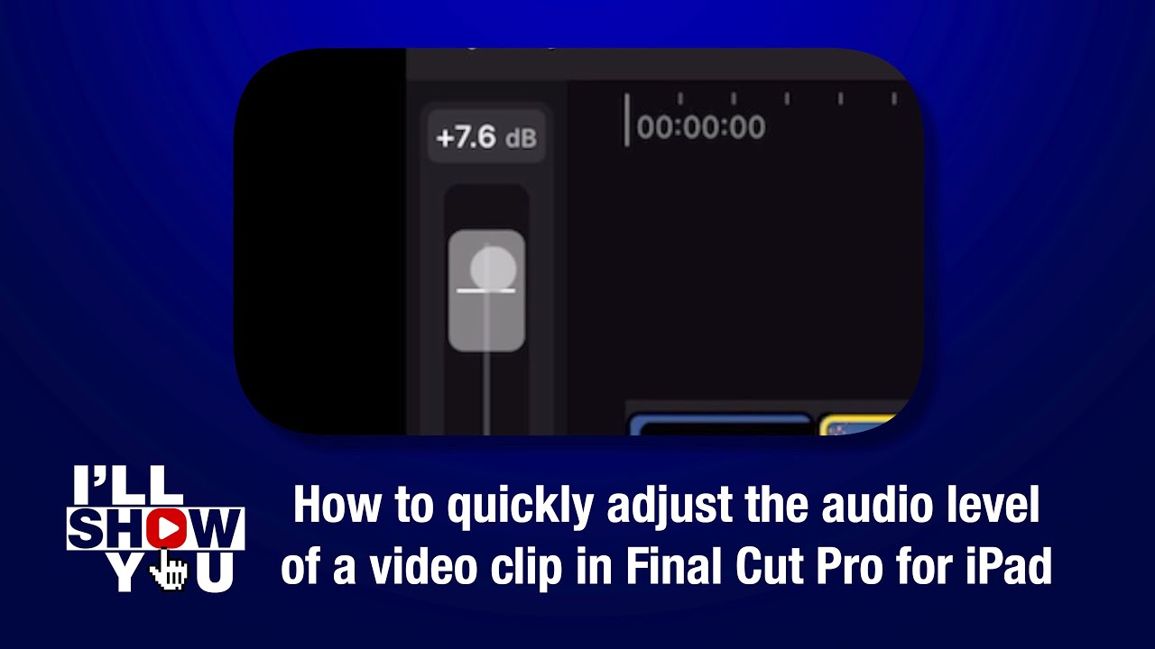 How to quickly adjust the audio level of a video clip in Final Cut Pro ...