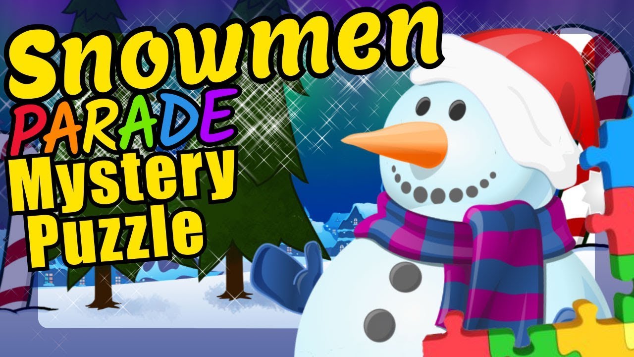 Christmas Snowman Themed Christmas Puzzle Educational Video for Kids ...