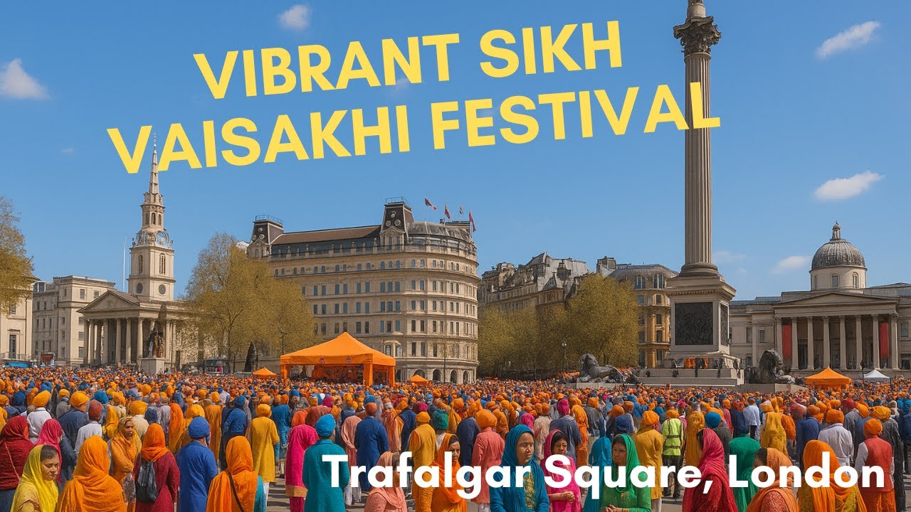 A wonderfully vibrant Sikh Vaisakhi Festival in Trafalgar Square ...