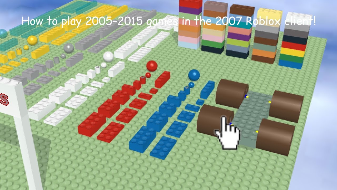 How to play 2005–2015 games in the 2007 Roblox client! - YouTube
