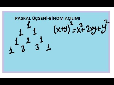PASKAL ÜÇGENİ VE BİNOM AÇILIMI
