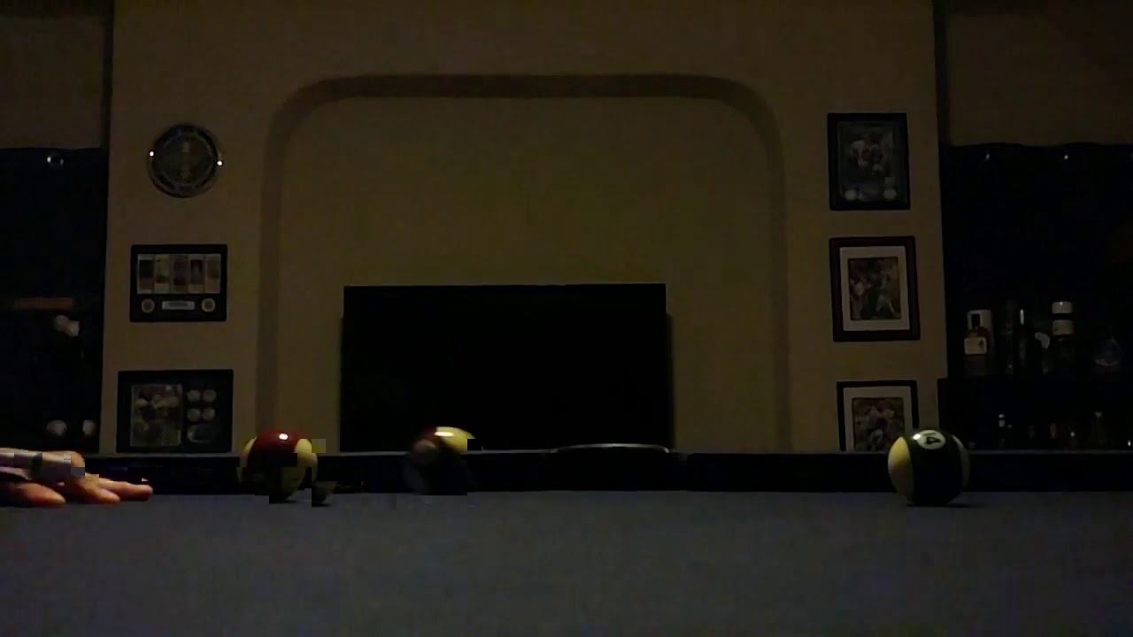 Pool- draw shot slow motion - YouTube