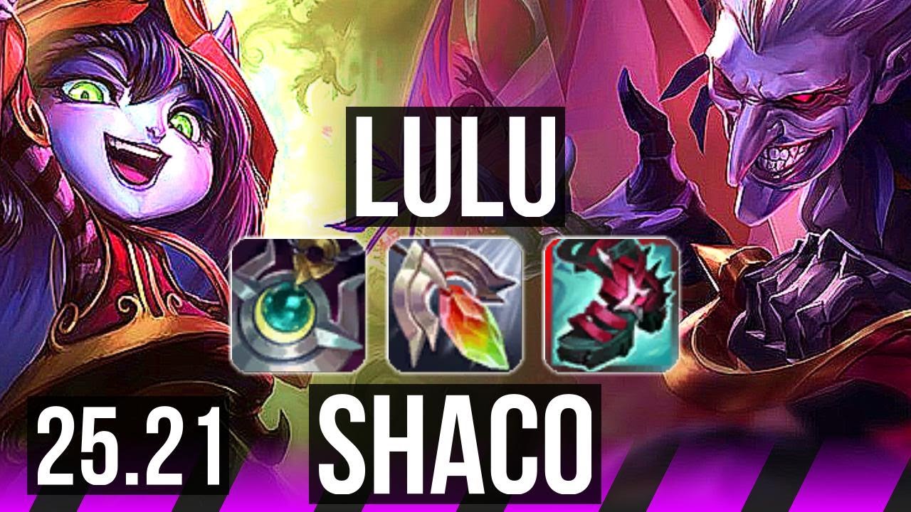 LULU & Aphelios vs SHACO & Smolder (SUP) | EUW Master | 25.21 - YouTube