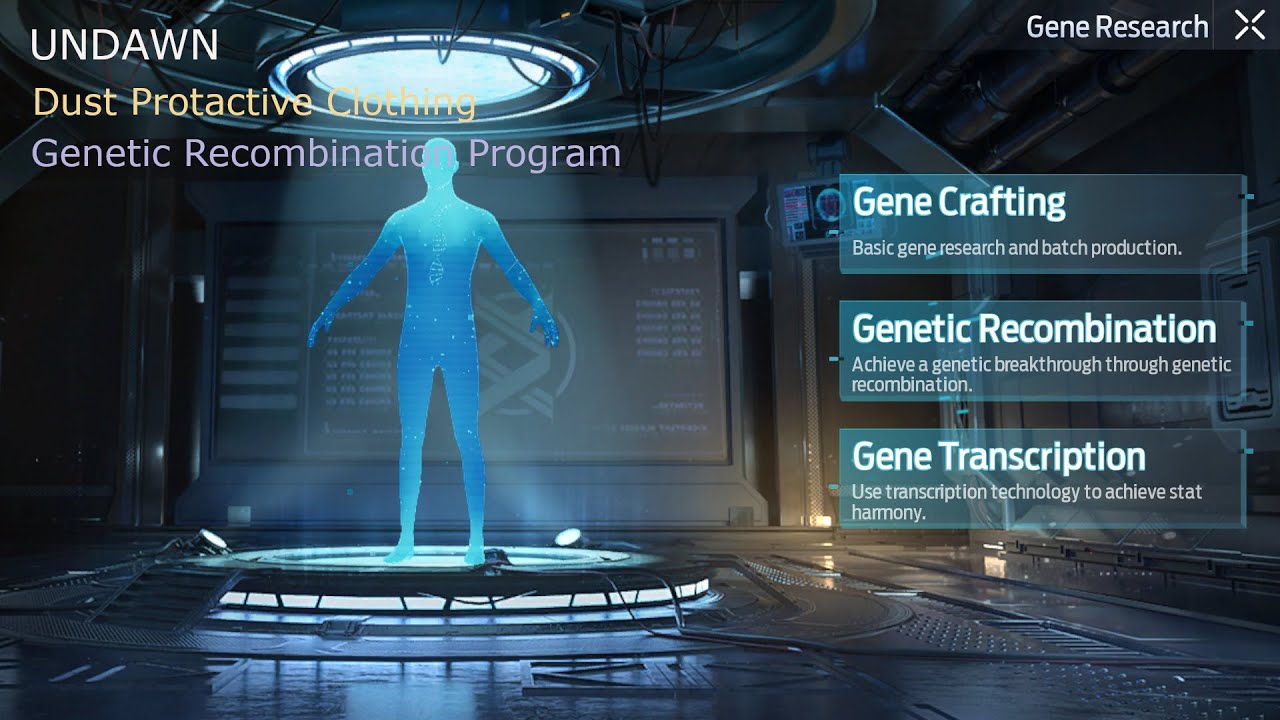 Undawn [ Tutorial ] Genetic Recombination Program & Dust Protective ...