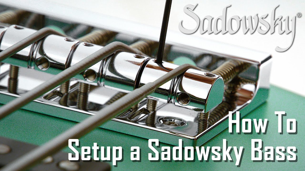 How To Setup a Sadowsky Bass - YouTube