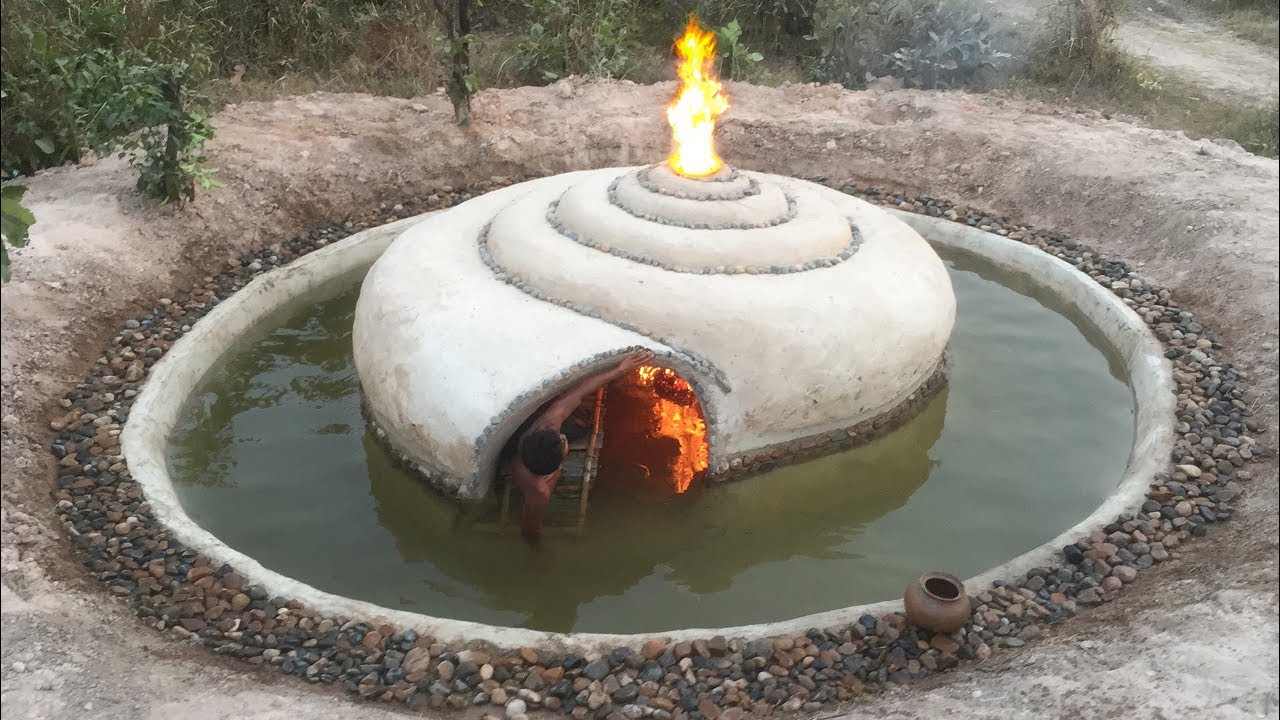 Unbelievable! Build Swimming Pool Around Secrete Underground Snail ...