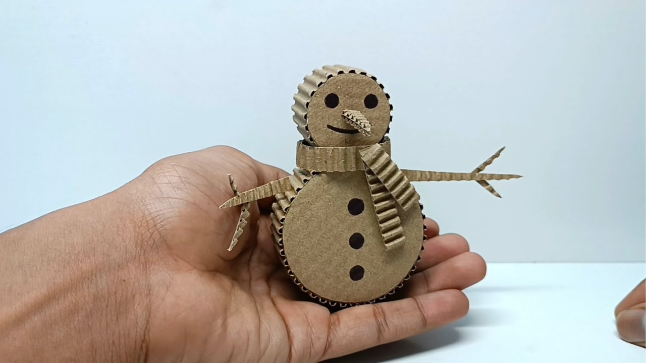 DIY Miniature Snow man | Full Video link in Description | - YouTube
