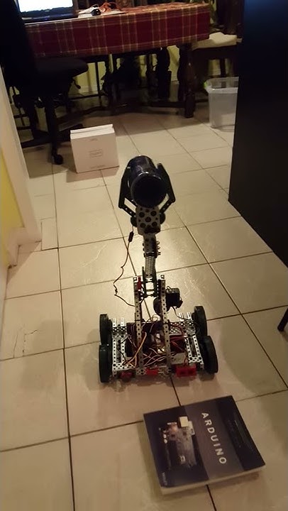 Vex practice with sonar, arm potentiometer, wheel encoders - YouTube