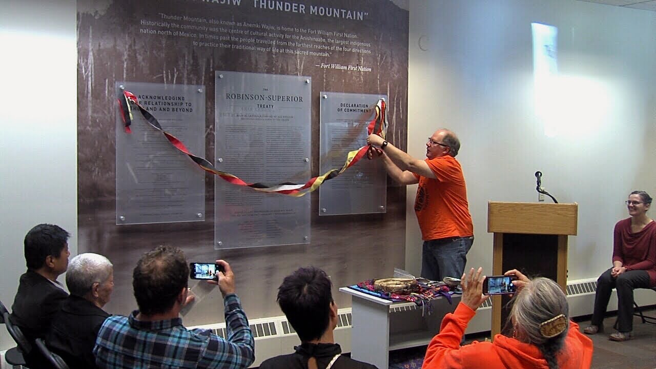 Indigenous Recognition Wall unveiled at City Archives - YouTube