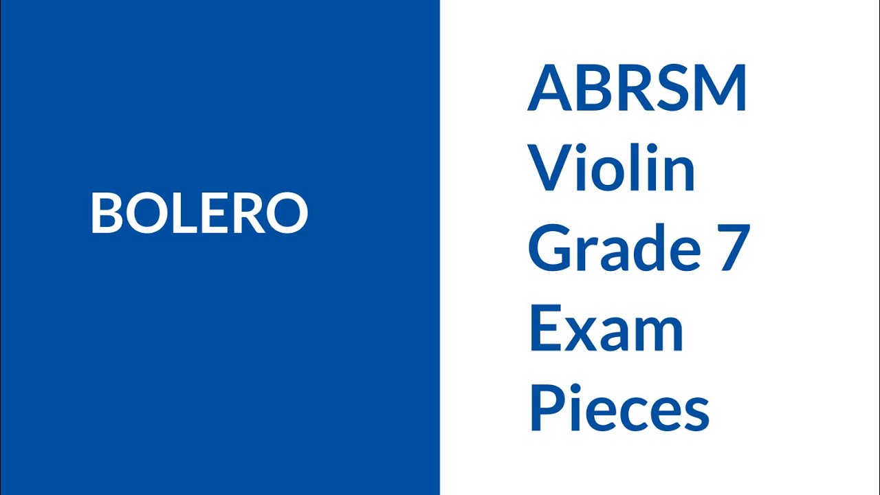 ABRSM Grade 7 Violin Repertoire Bolero Jeno Hubay - YouTube